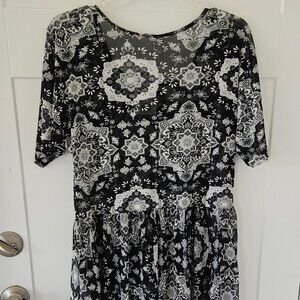 Piphany | Tops | Ladies Piphany Short Sleeve Peplum Top Sheer Stretchy ...